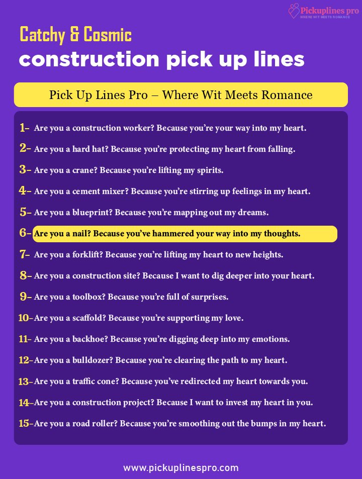 153+ Cosmic Construction Pick Up Lines And Rizz for a Latte Fun - Pick ...